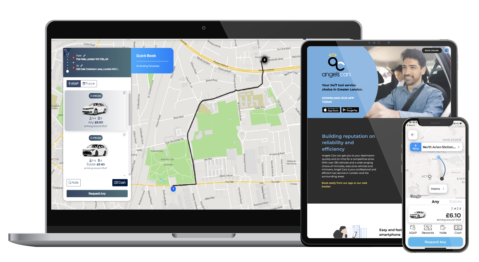 Angels Cars Minicabs London